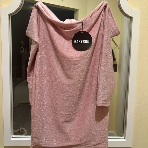 Babyboo Fashion | Dresses | Babyboo Pink Sparkle Mini Dress | Poshmark